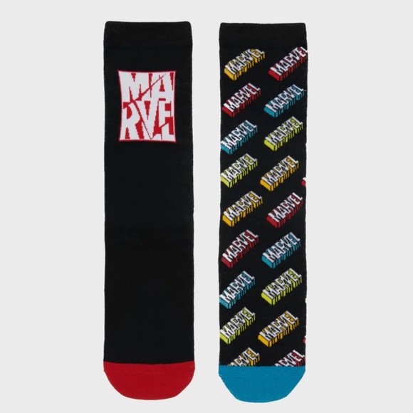 Marvel | Underwear & Socks | Marvel Logo Avengers Mens Crew Socks 2 ...
